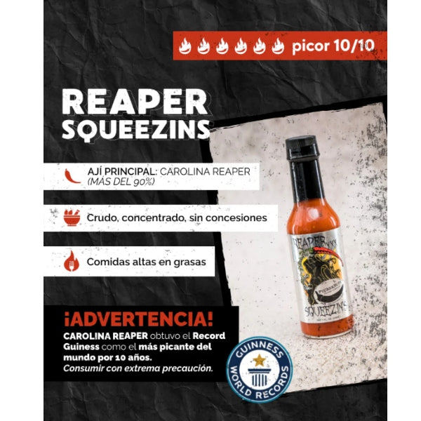 Reaper Squeezins 10/10 Maldito Picante 148ml – Buganvilla Market